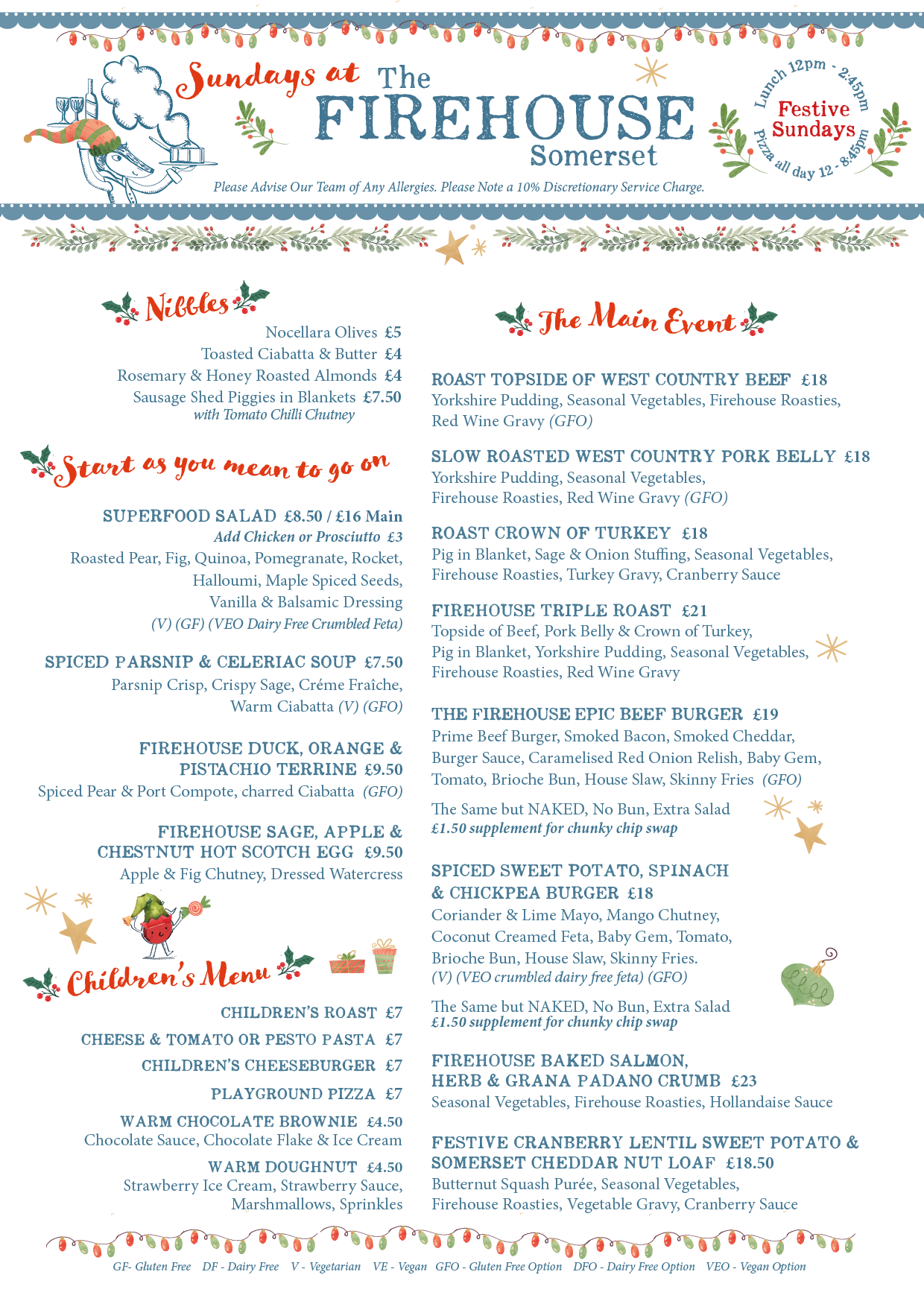 Festive Sundays – The Firehouse