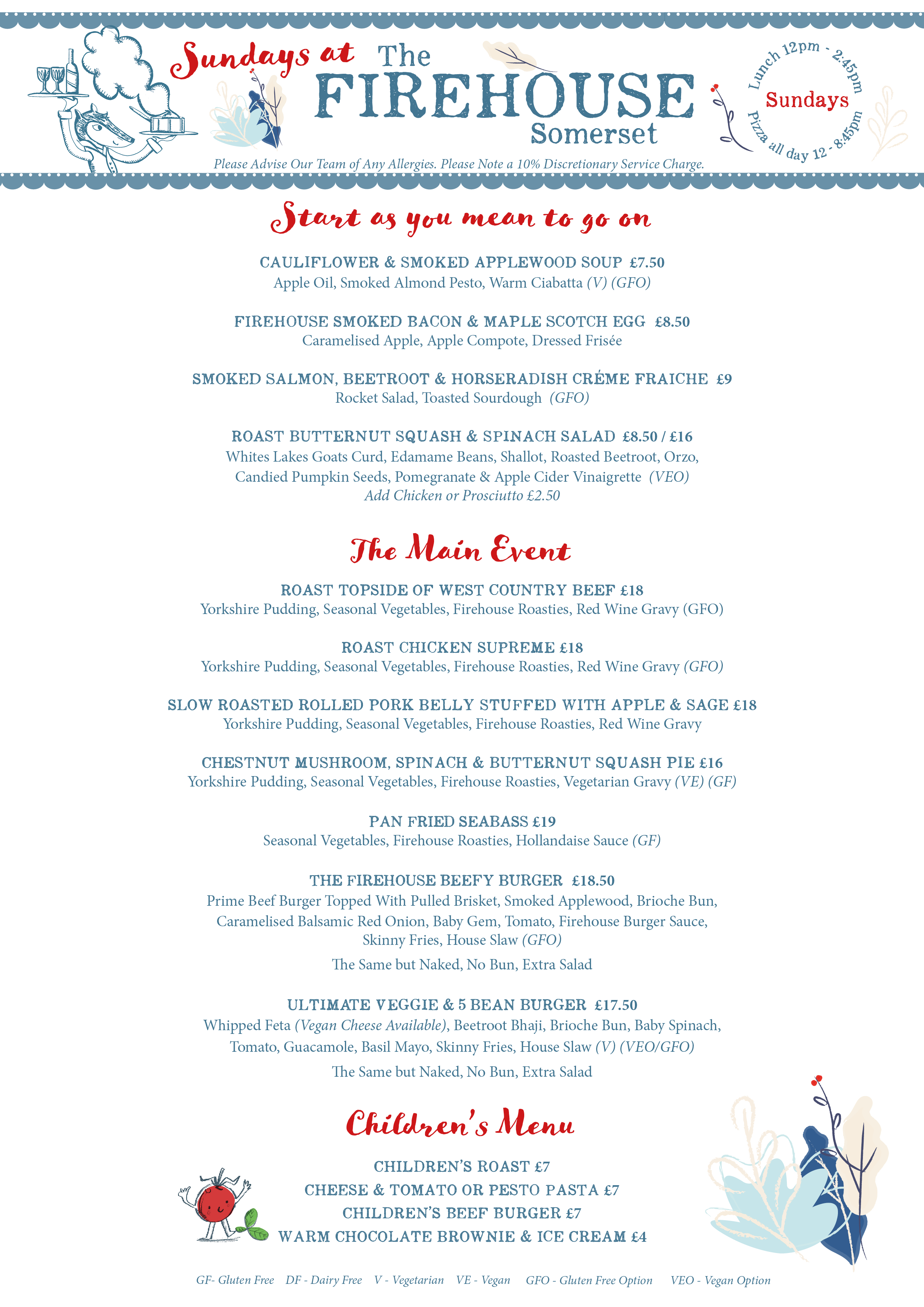 Sunday Lunch – The Firehouse